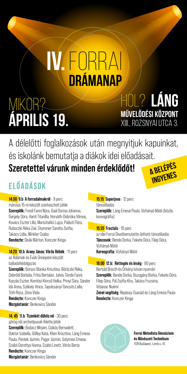 A 2023/2024-es tanév eseményei - Forrai Metodista Gimnázium és ...